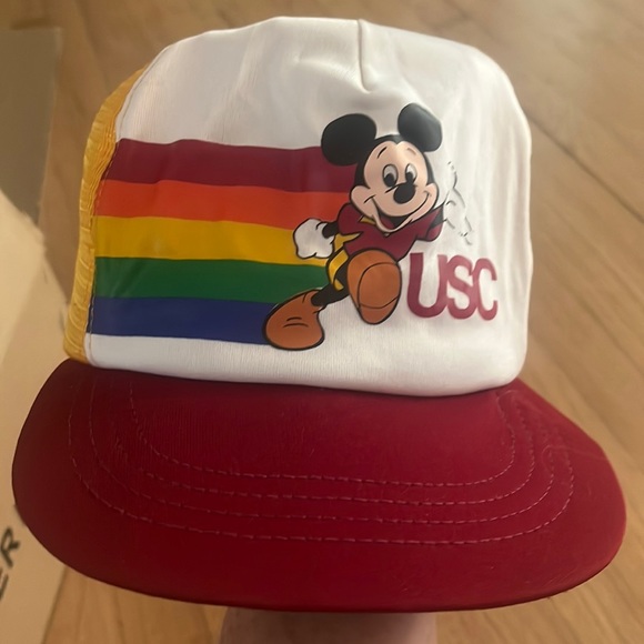 Accessories | Amazing Condition One Of A Kind Usc Rainbow Hat With ...